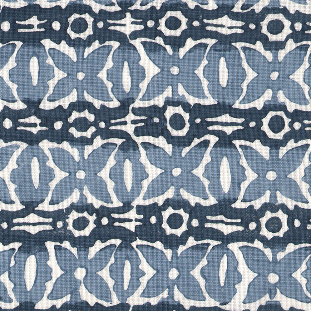 Monarch Fabric in Denim - Galbraith & Paul