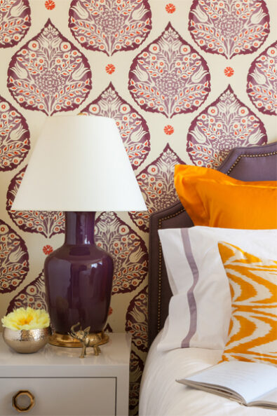 Plum Lotus Wallpaper - Galbraith & Paul