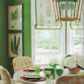 Persian Garden Fabric in Kelly - Christine Markatos - Galbraith & Paul