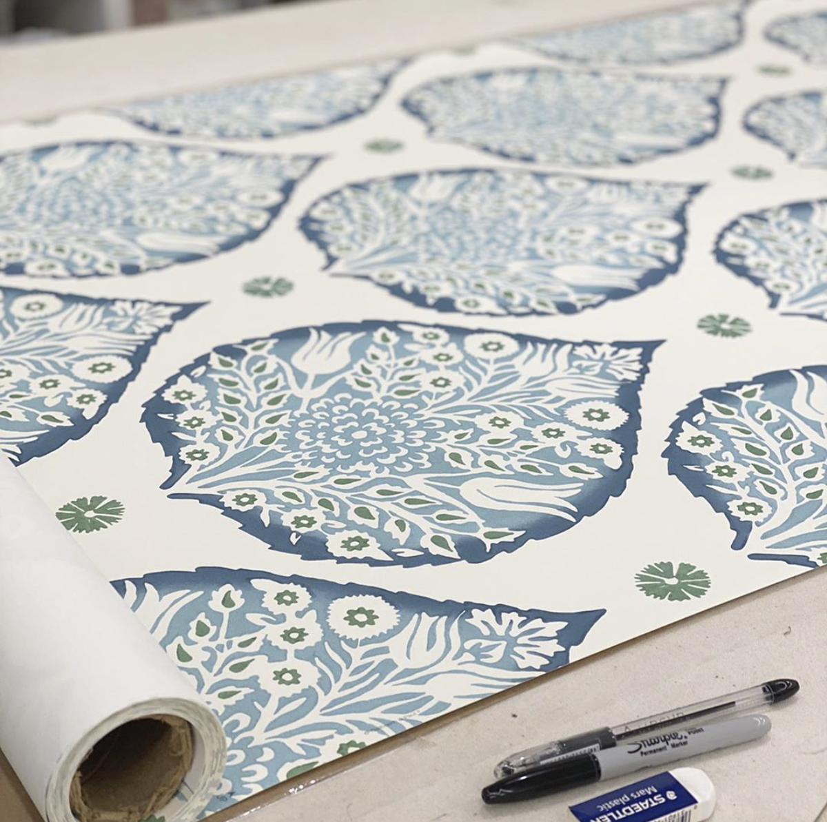 Custom Lotus Wallpaper - Galbraith & Paul