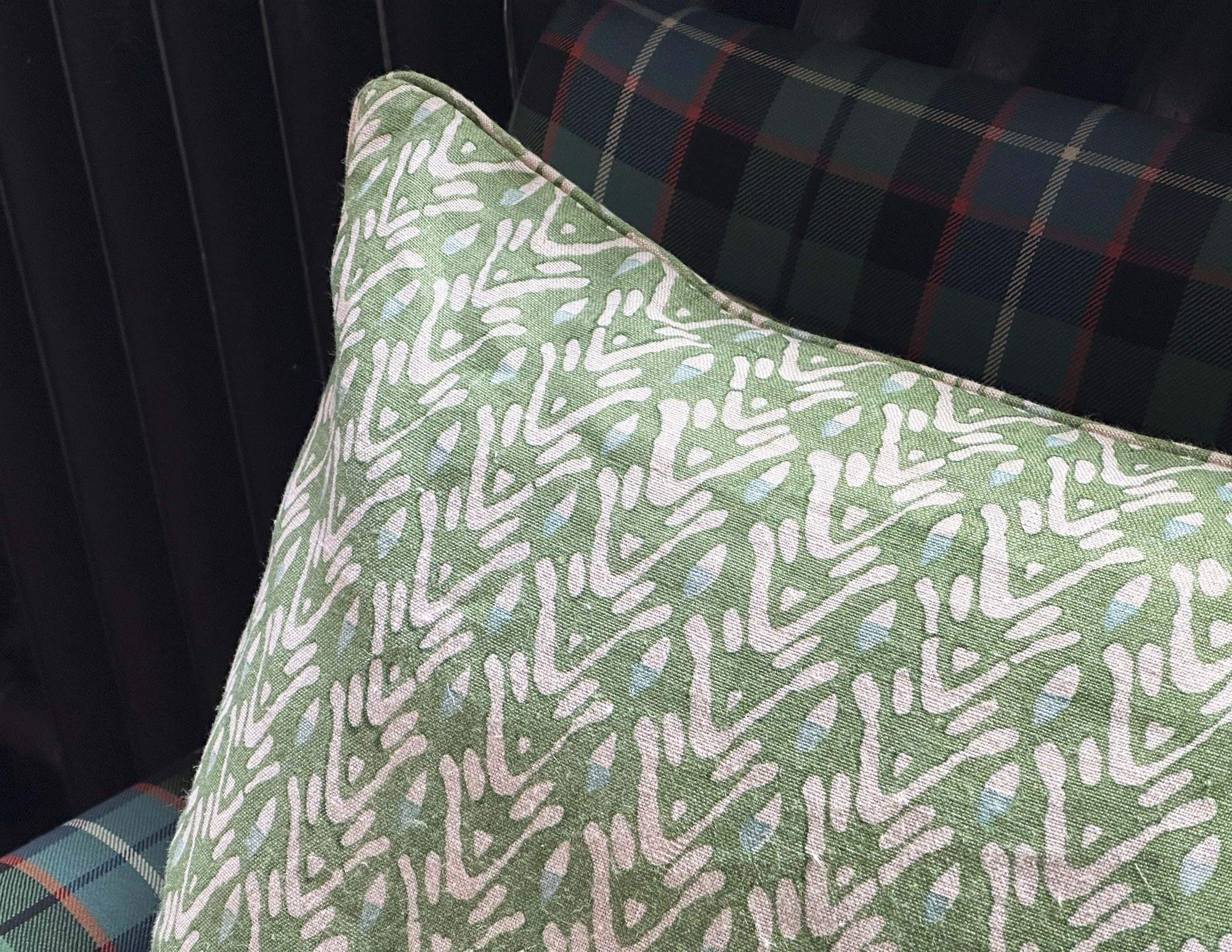 Bellflower (BF) Pillow Detail - Galbraith & Paul