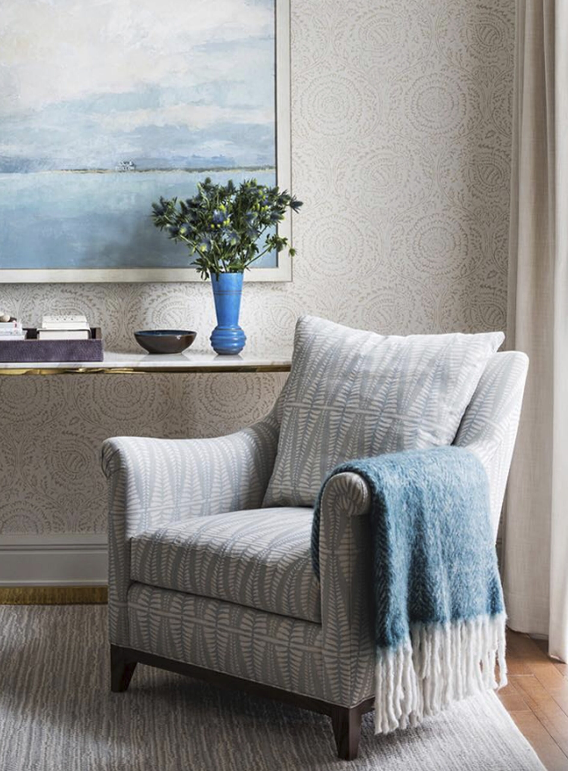 Fern Wave Upholstered Chair - Galbraith & Paul